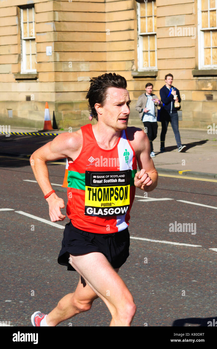 GLASGOW, SCOTLAND - OCTOBER 2, 2016: Chris Thompson competing in the ...