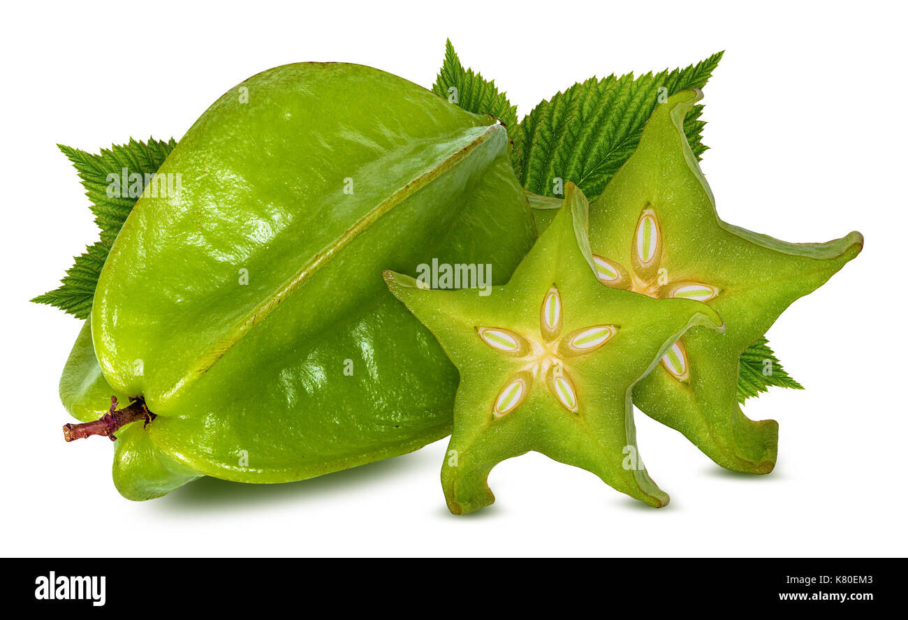 Carambole isolated on white background Stock Photo - Alamy