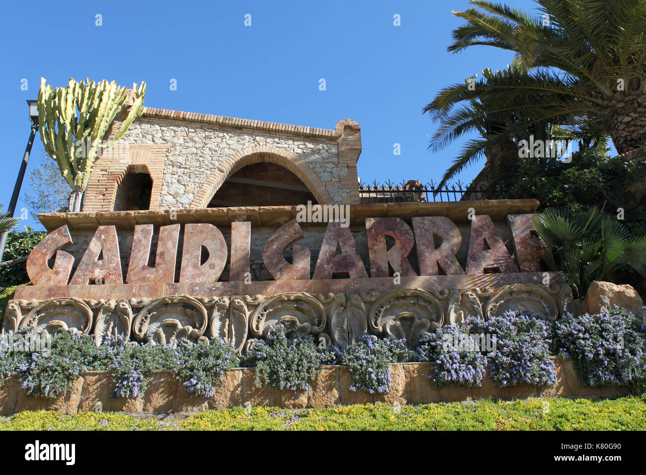 Gaudi Garraf, Guell Cellar, Garraf, Catalonia, Spain Stock Photo - Alamy