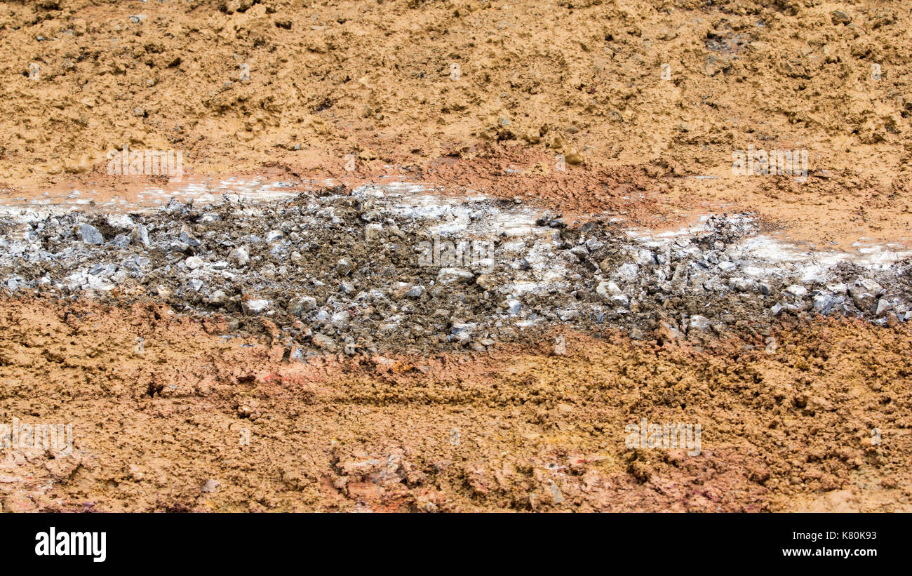 Surface soil was excavated loader Stock Photo - Alamy