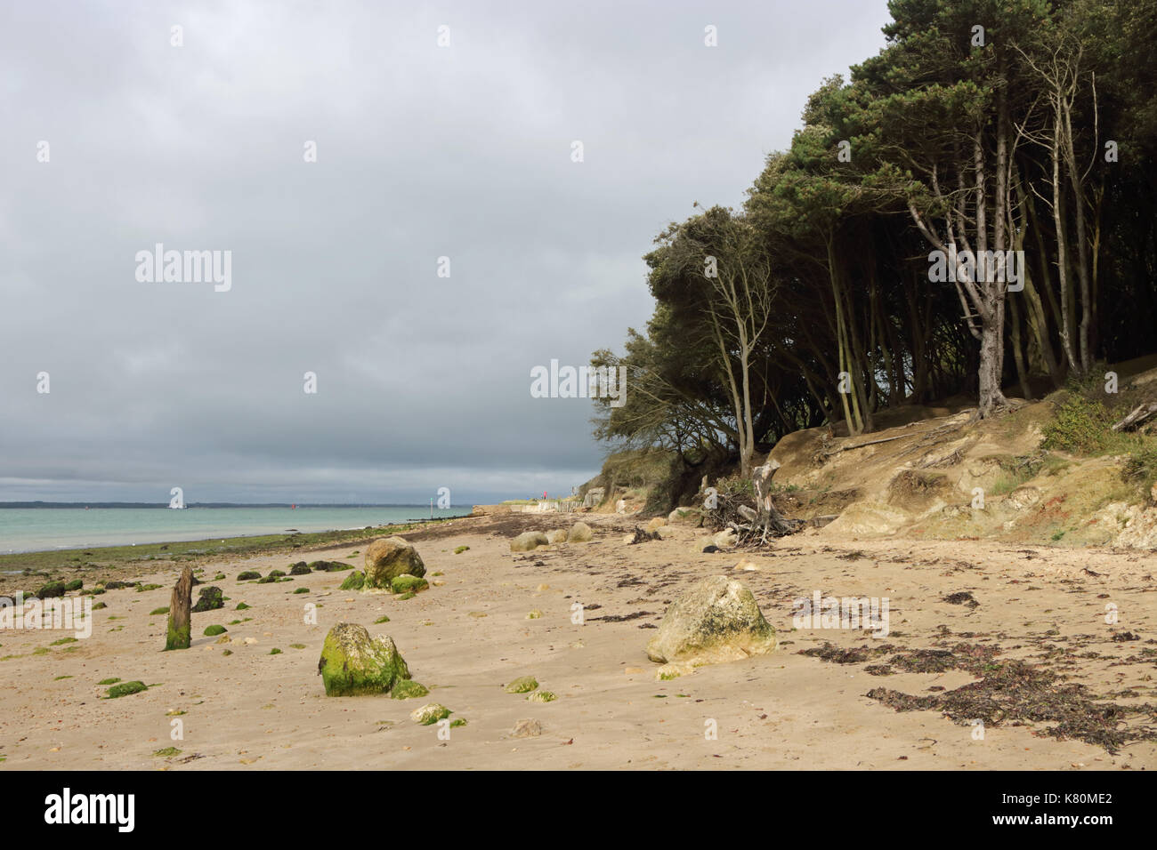 Yarmouth Beach Isle of Wight Stock Photo - Alamy