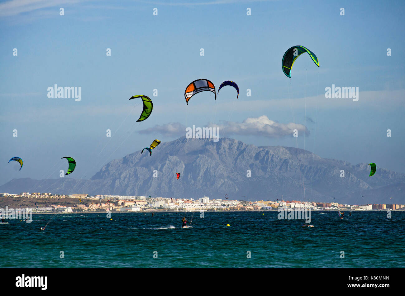 Kitesurfing, Kiteboarding, Kiteboarders, Kitesurfers at beach ...