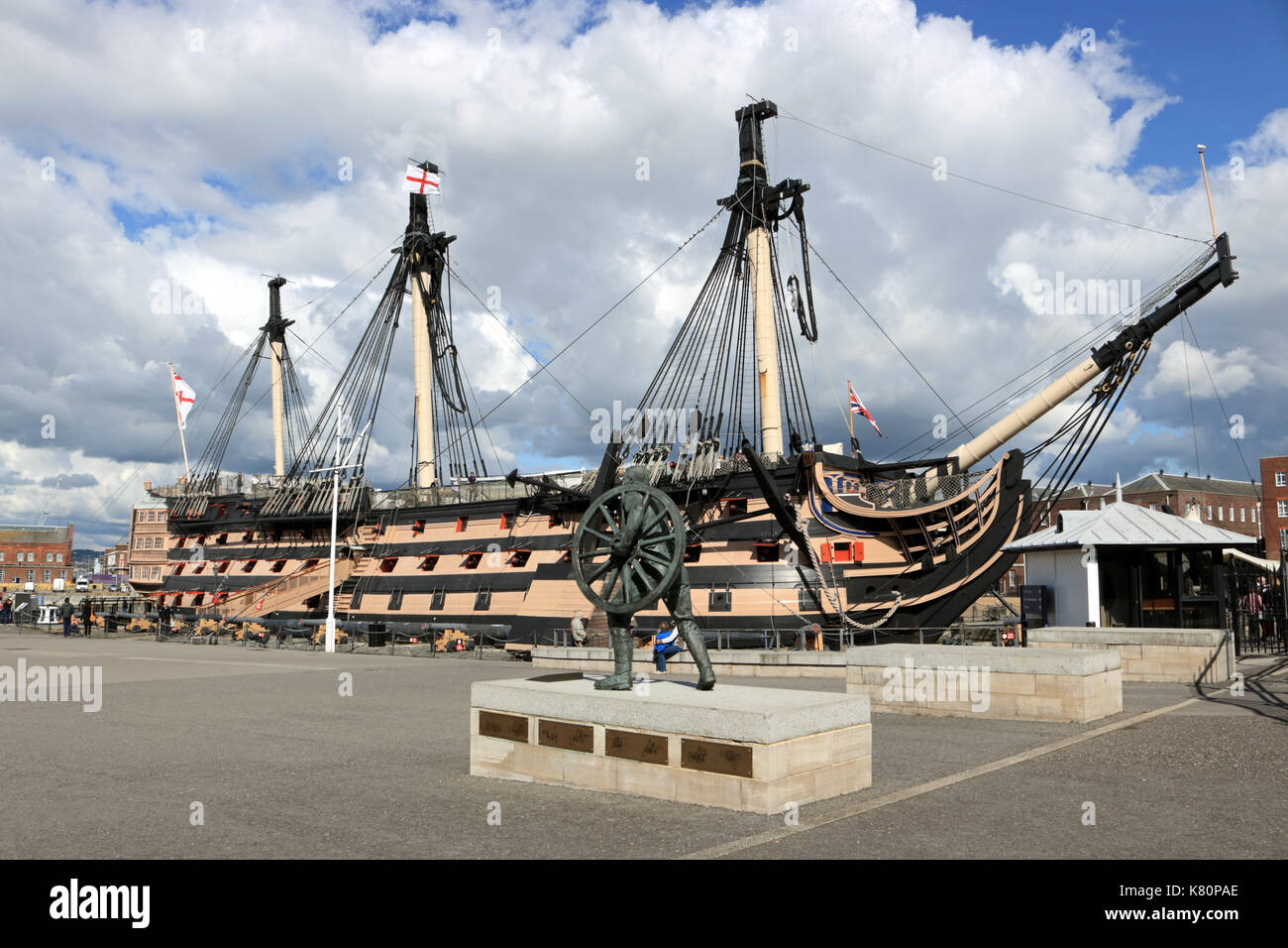 HMS Victory at Portsmouth Historic Dockyard Stock Photo - Alamy