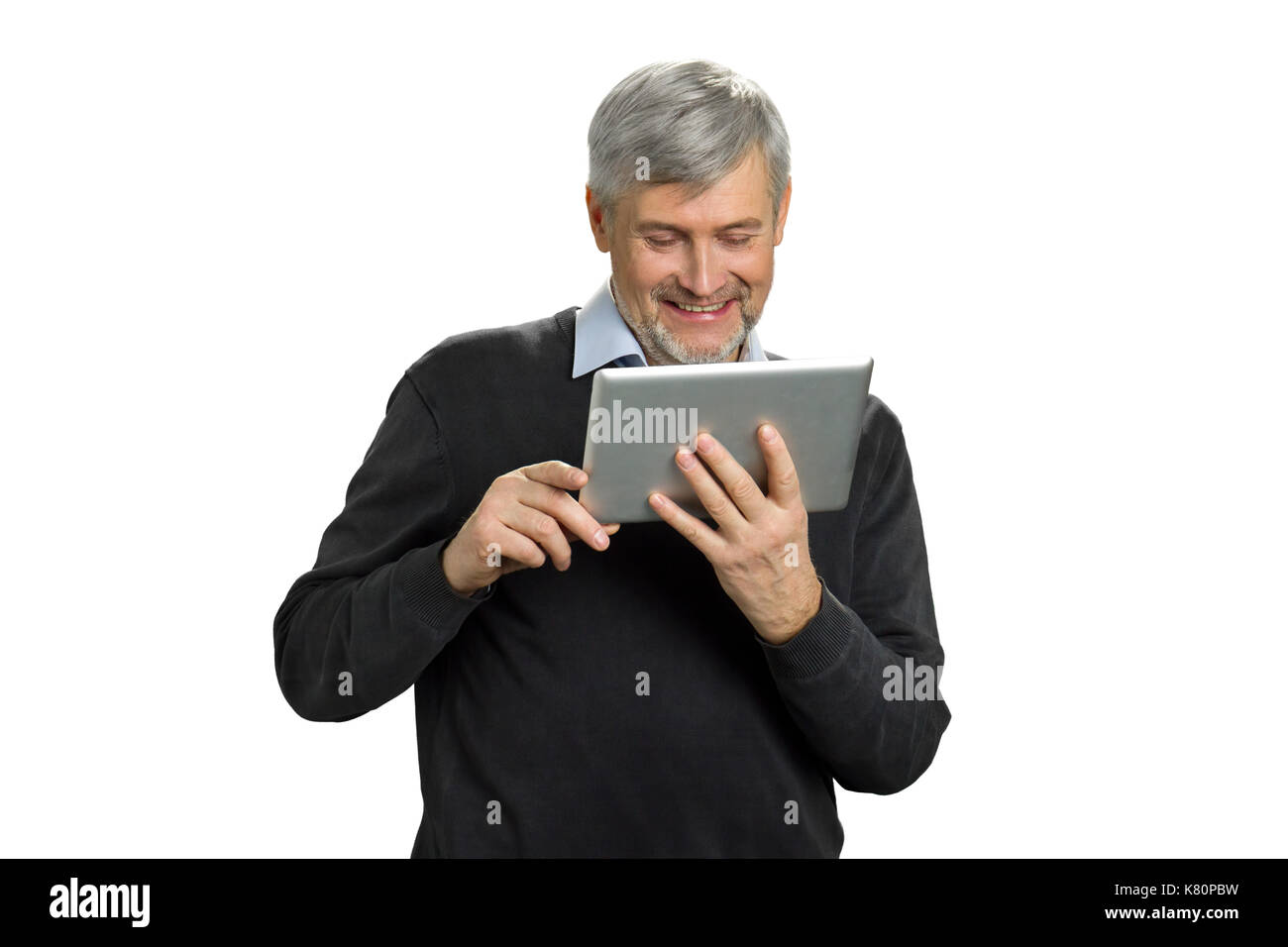 Computer person news reading hi-res stock photography and images - Alamy