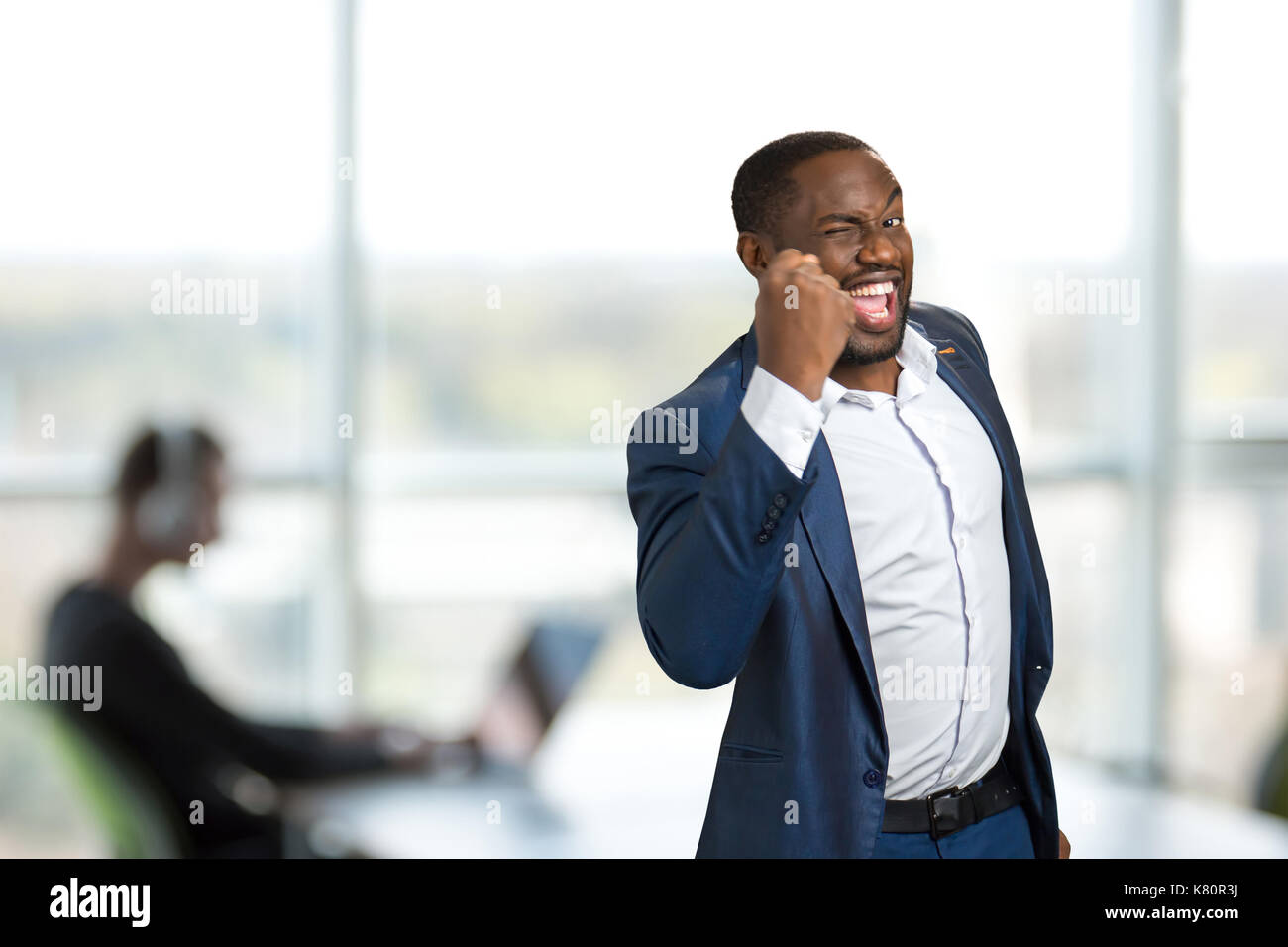 Raised black fist hi-res stock photography and images - Alamy