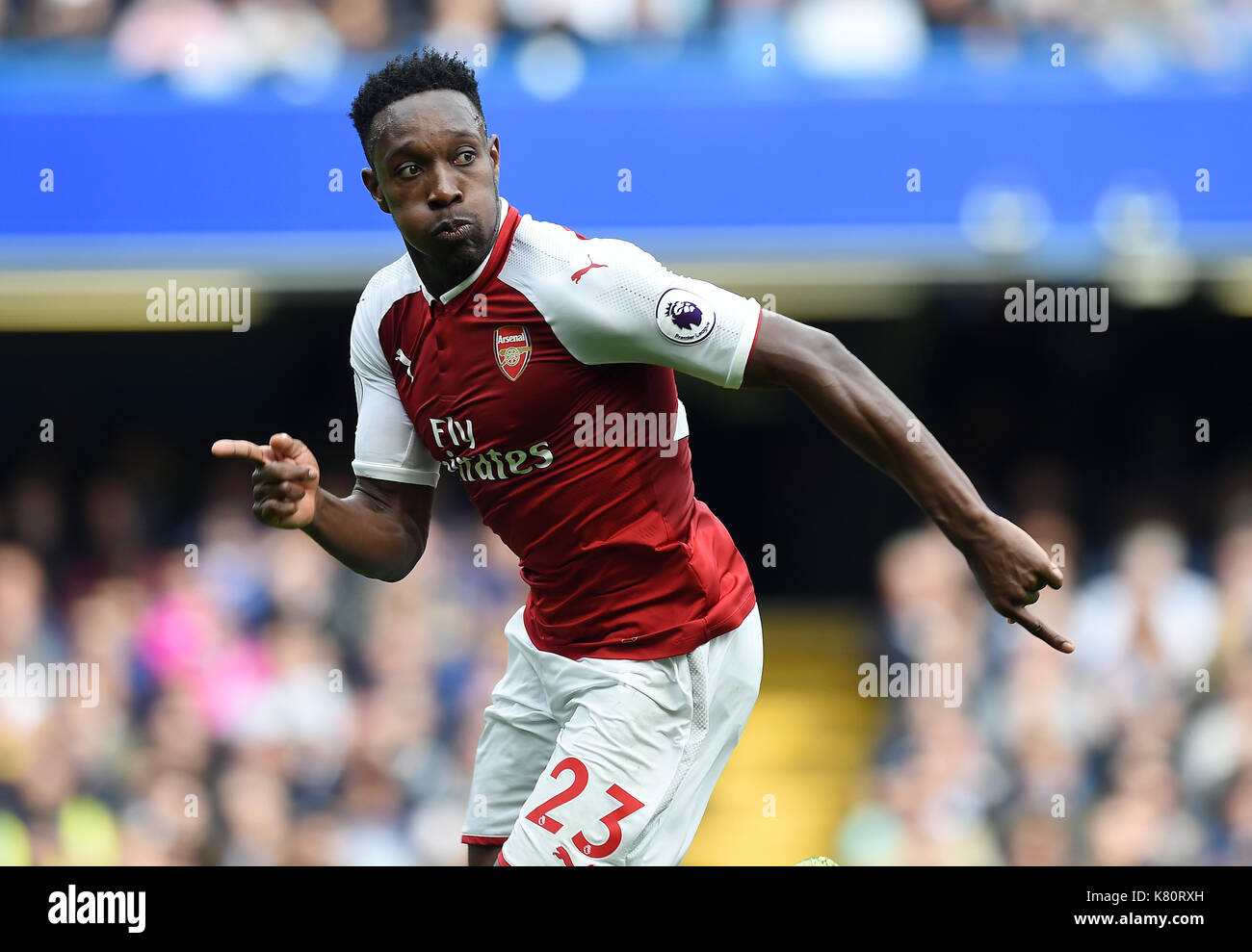 DANNY WELBECK OF ARSENAL CHELSEA V ARSENAL STAMFORD BRIDGE STADIUM ...