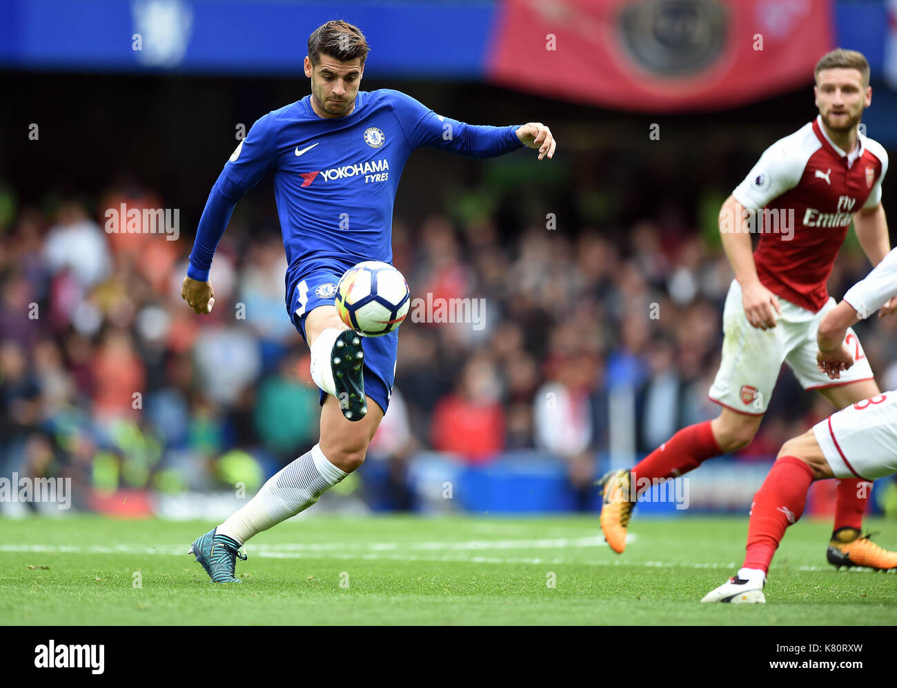 ALVARO MORATA OF CHELSEA CHELSEA V ARSENAL STAMFORD BRIDGE STADIUM ...