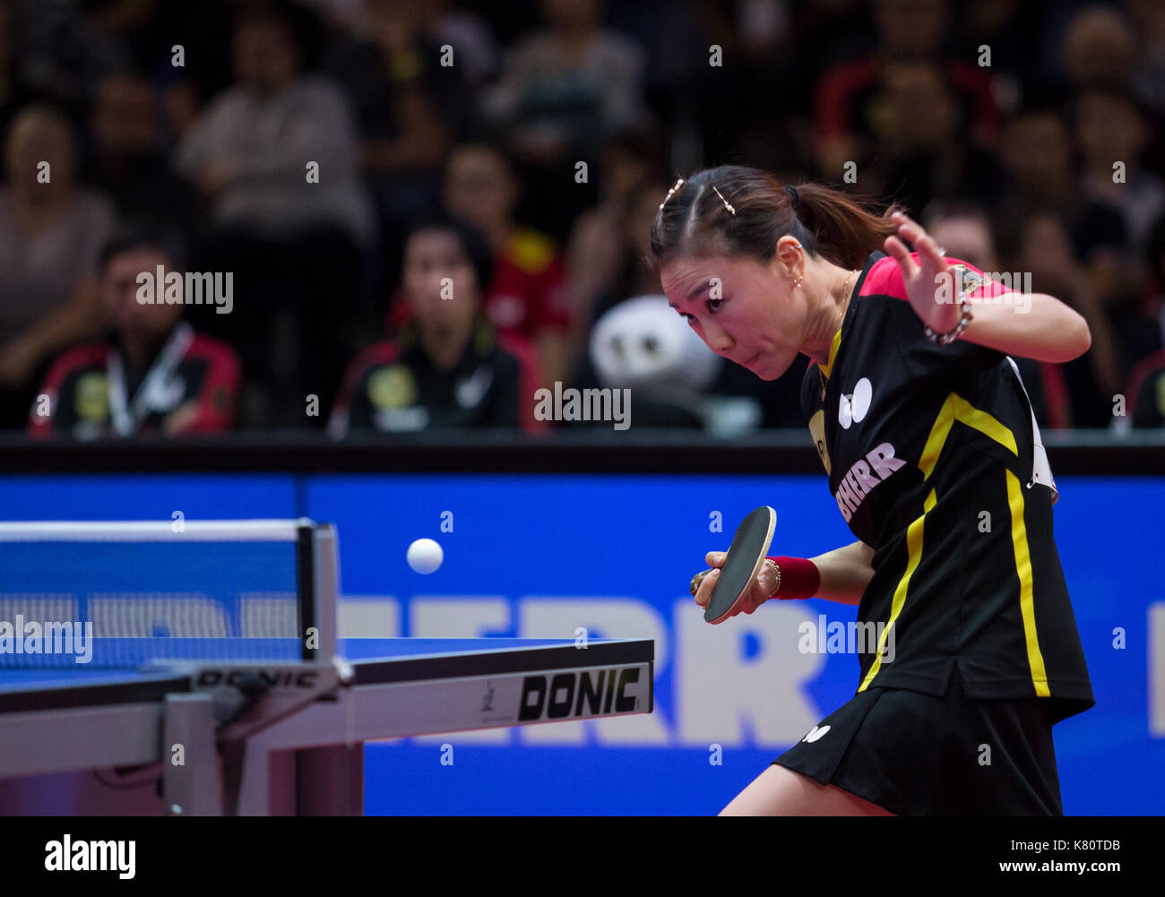 Luxembourg City, Luxembourg. 17th Sep, 2017. Germany's Shan Xiaona in ...