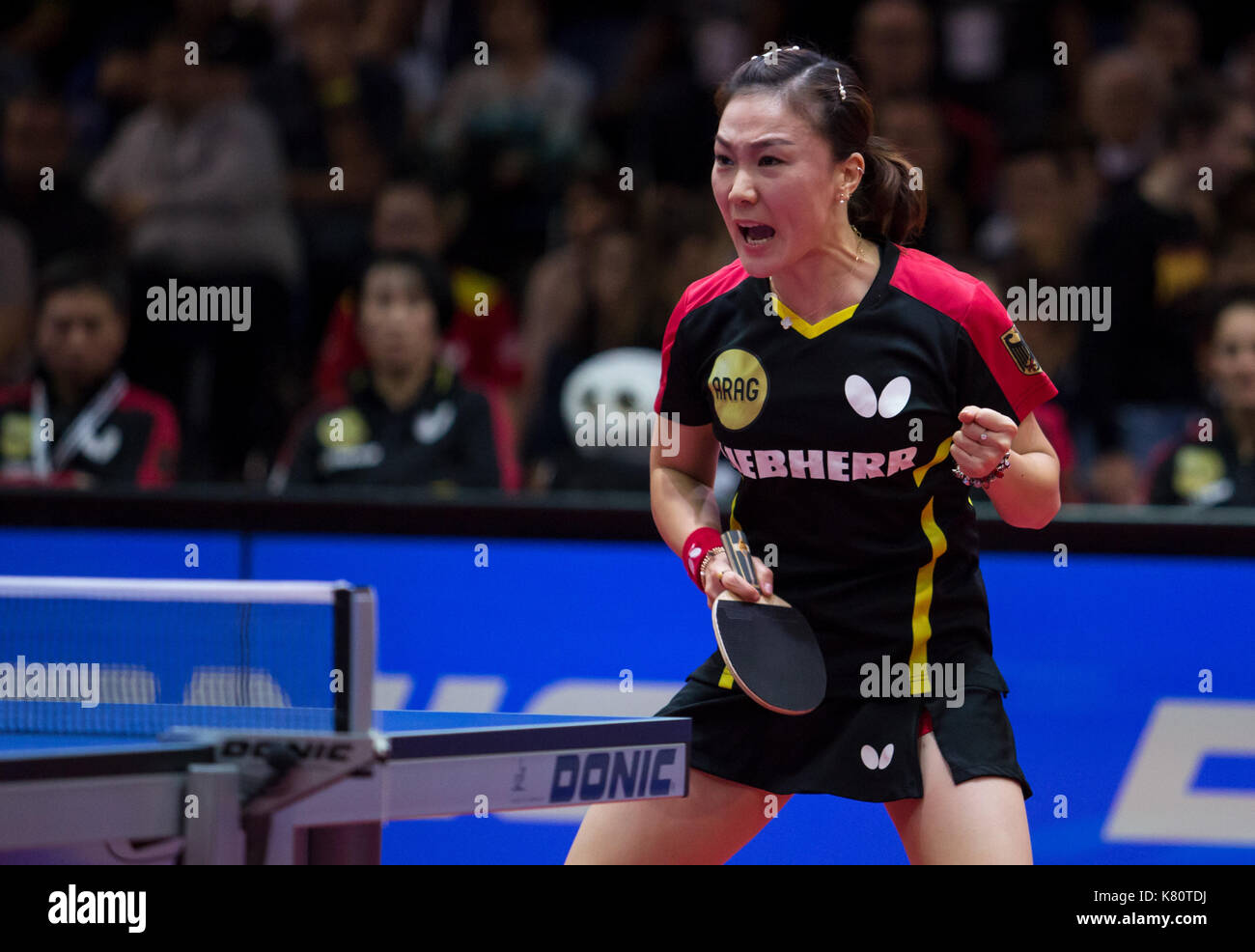 Luxembourg City, Luxembourg. 17th Sep, 2017. Germany's Shan Xiaona in ...