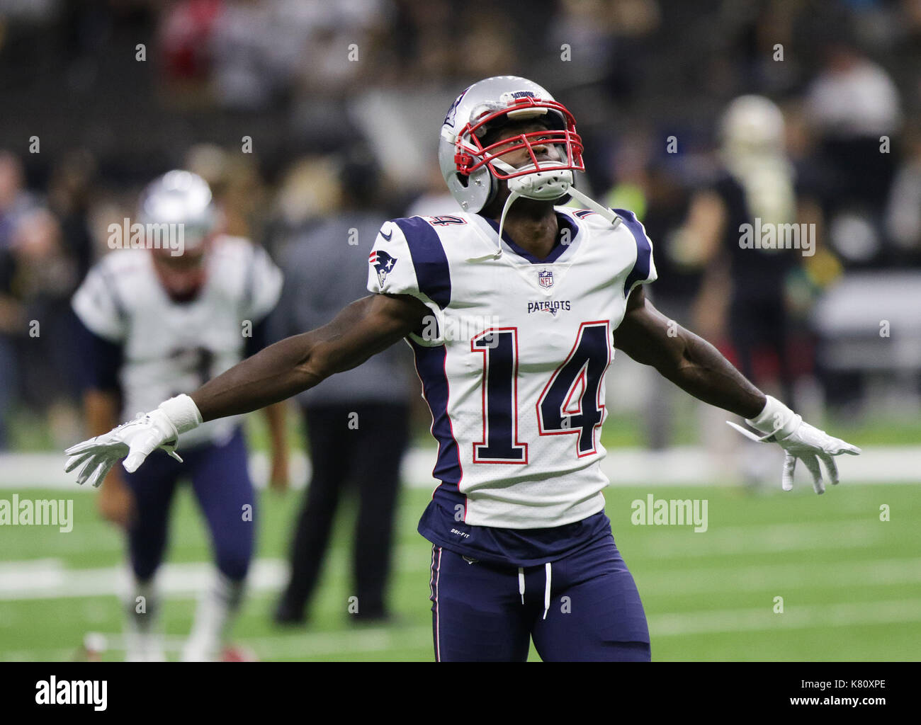New Orleans, LOUISIANA, USA. 17th Sep, 2017. New England Patriots wide ...