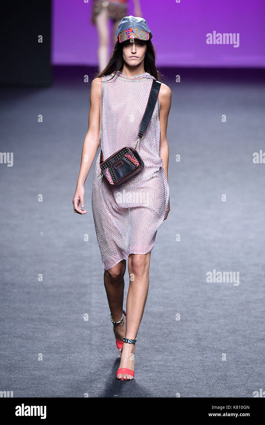 Models wears at collection runway a creation from " Custo Barcelona ...