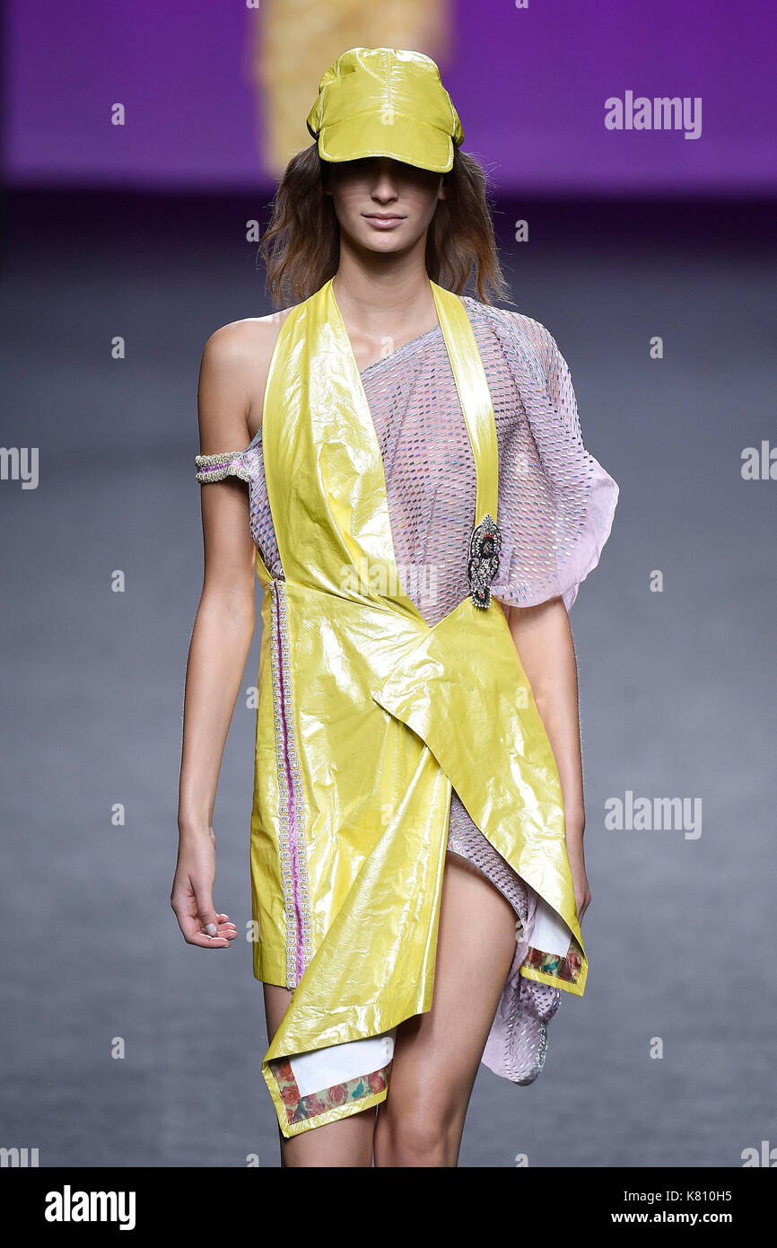 Models wears at collection runway a creation from " Custo Barcelona ...