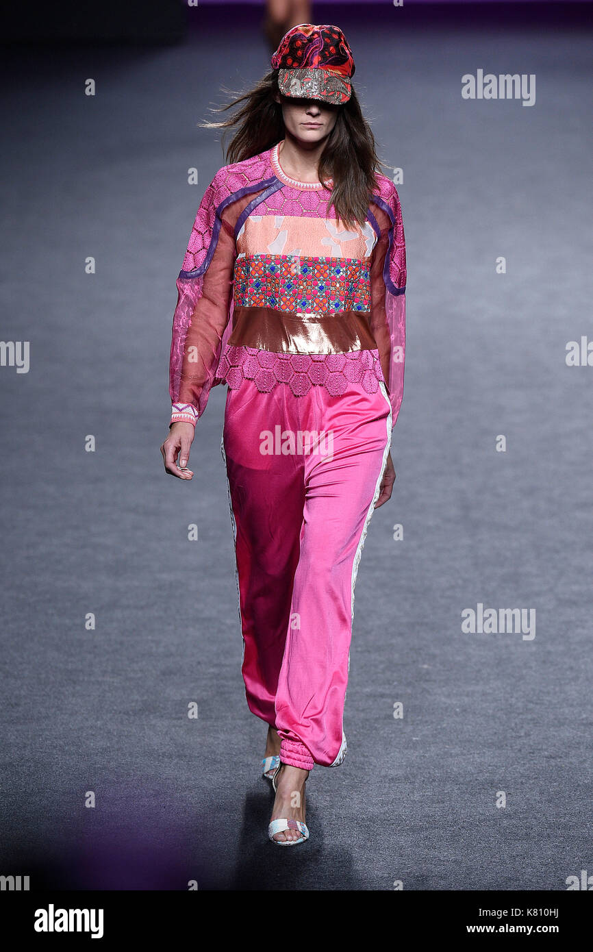 Models wears at collection runway a creation from " Custo Barcelona ...