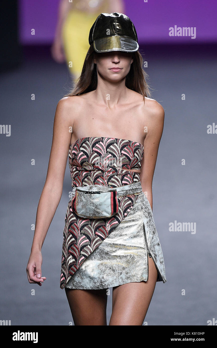 Models wears at collection runway a creation from " Custo Barcelona ...