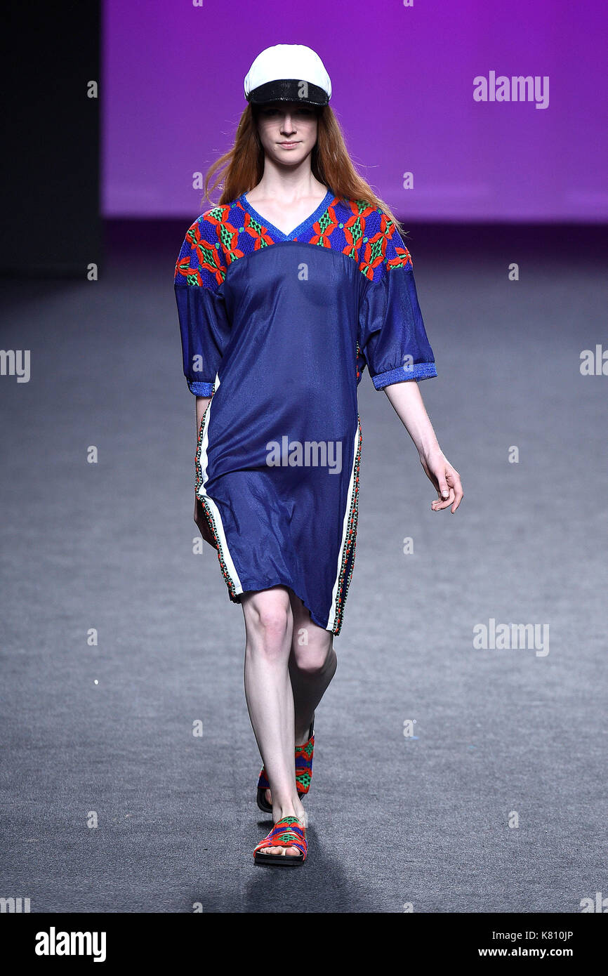 Models wears at collection runway a creation from " Custo Barcelona ...