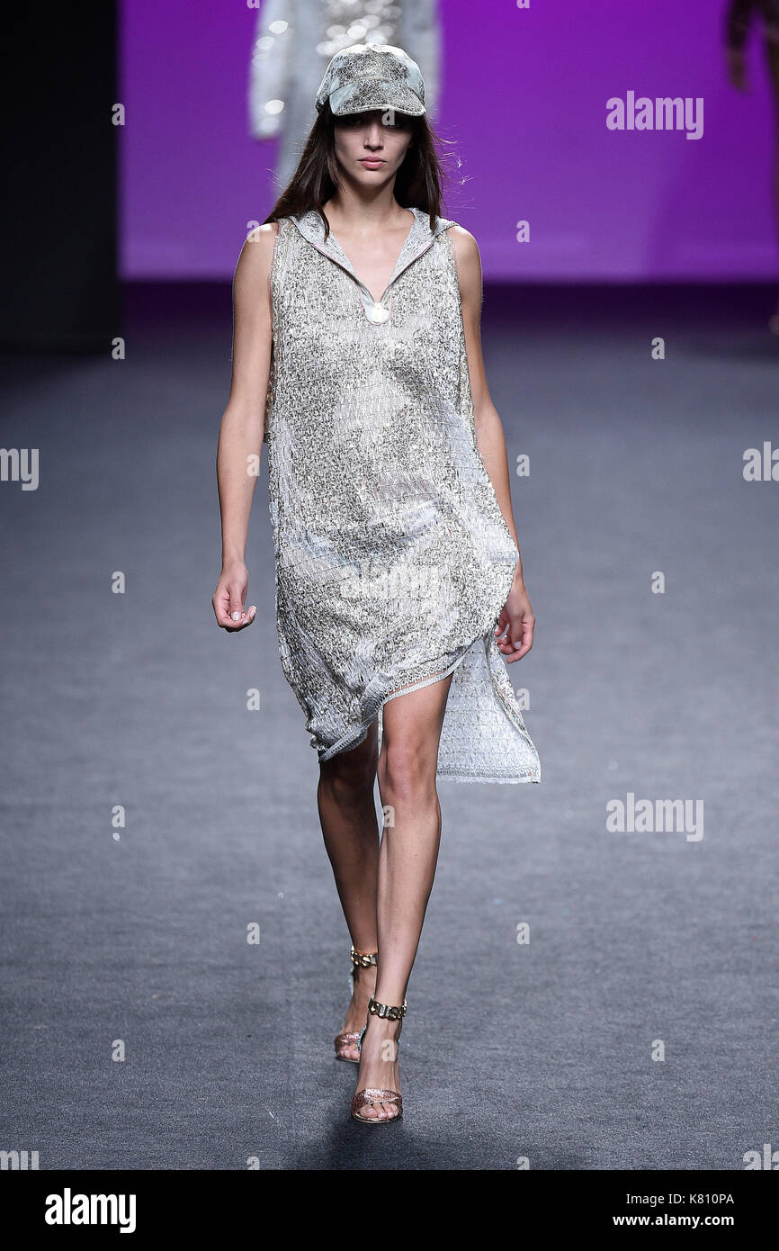Models wears at collection runway a creation from " Custo Barcelona ...