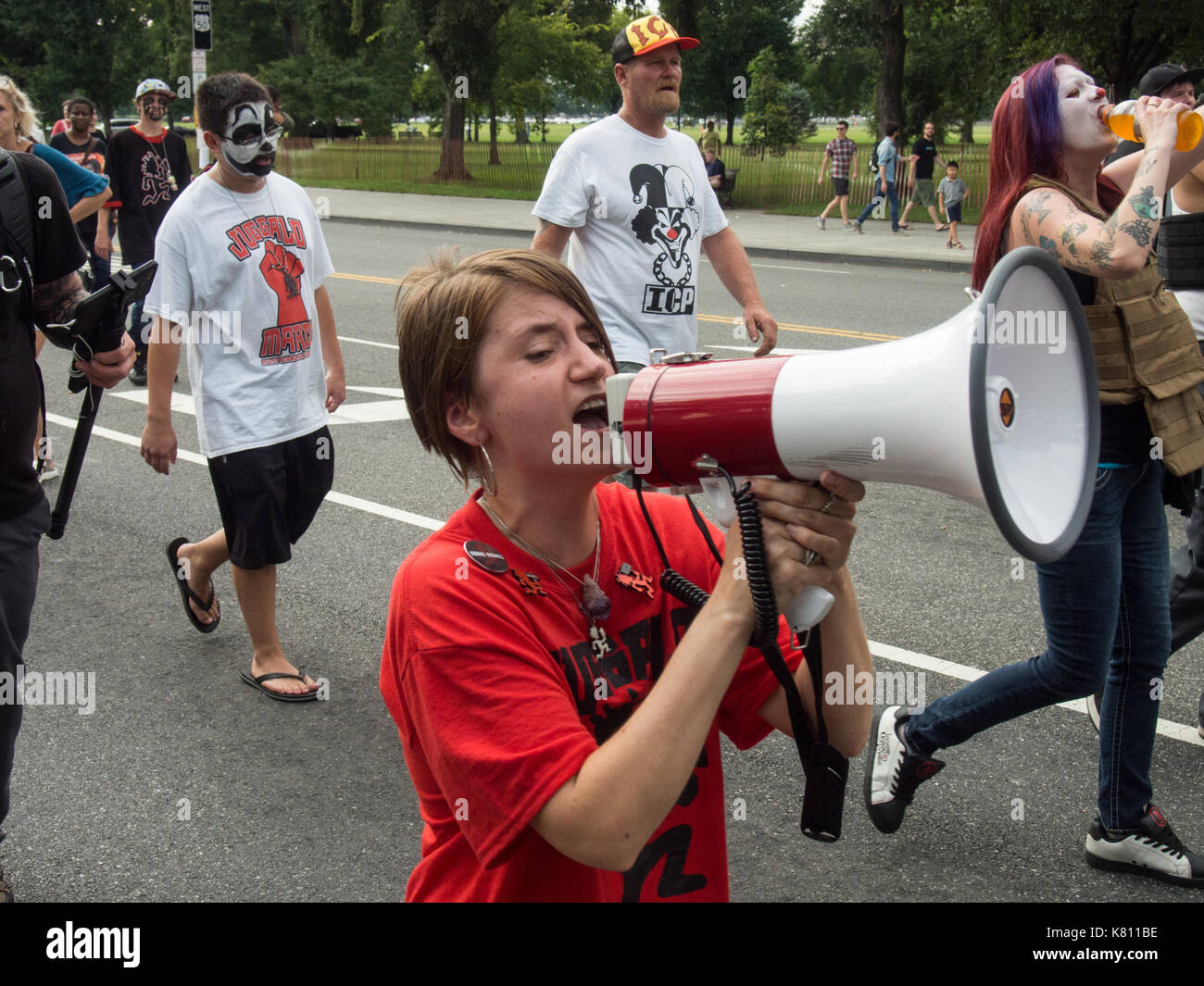 The march for civil rights for Juggalos took place as about 1,500 Trump ...
