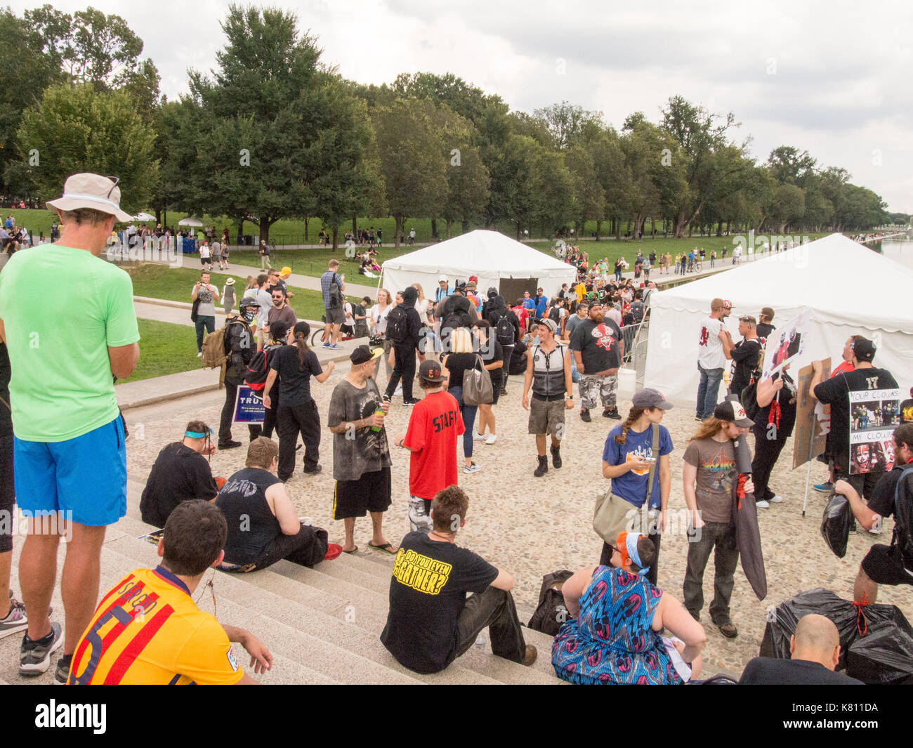 The march for civil rights for Juggalos took place as about 1,500 Trump ...