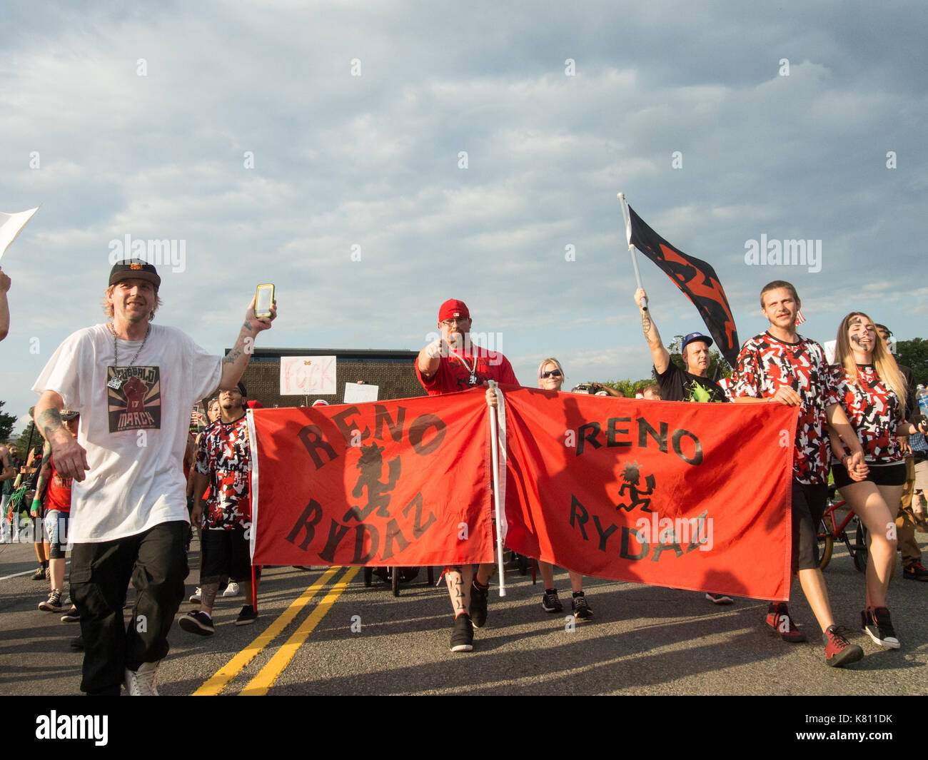 The march for civil rights for Juggalos took place as about 1,500 Trump ...
