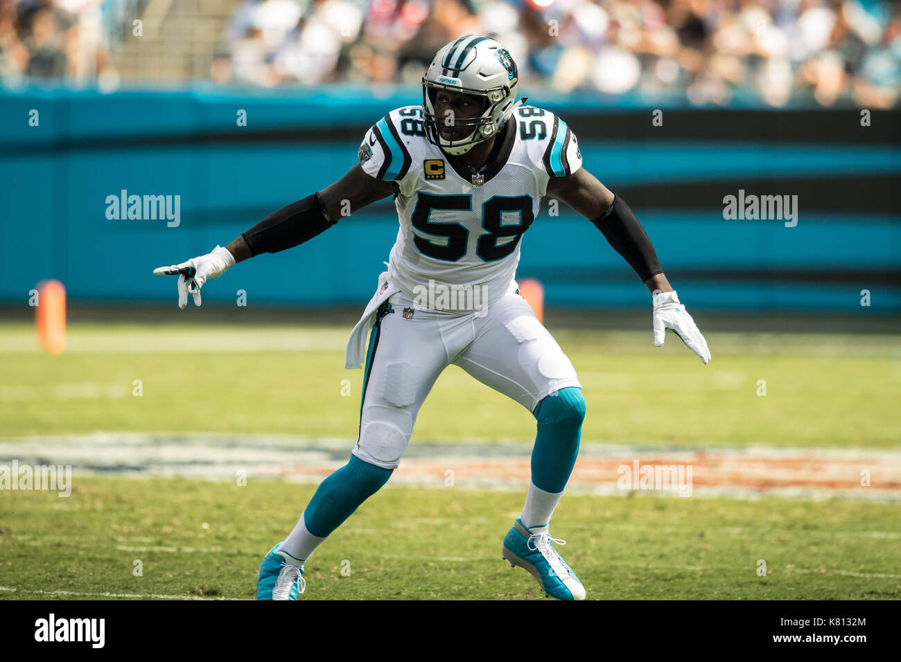 Charlotte, North Carolina, USA. 17th Sep, 2017. Carolina Panthers ...