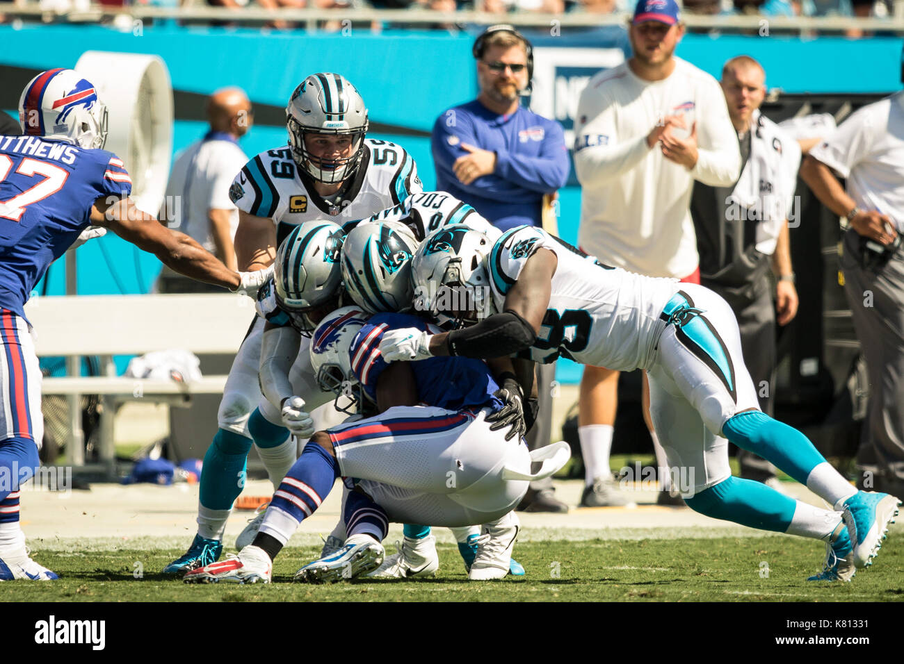 Charlotte, North Carolina, USA. 17th Sep, 2017. Carolina Panthers ...