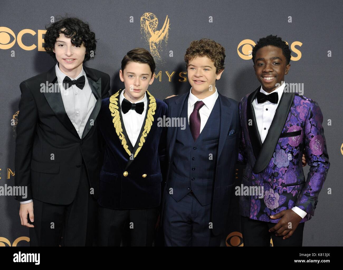 Los Angeles, California, USA. 17th Sep, 2017. Finn Wolfhard, Noah Schnapp, Gaten Matarazzo ...