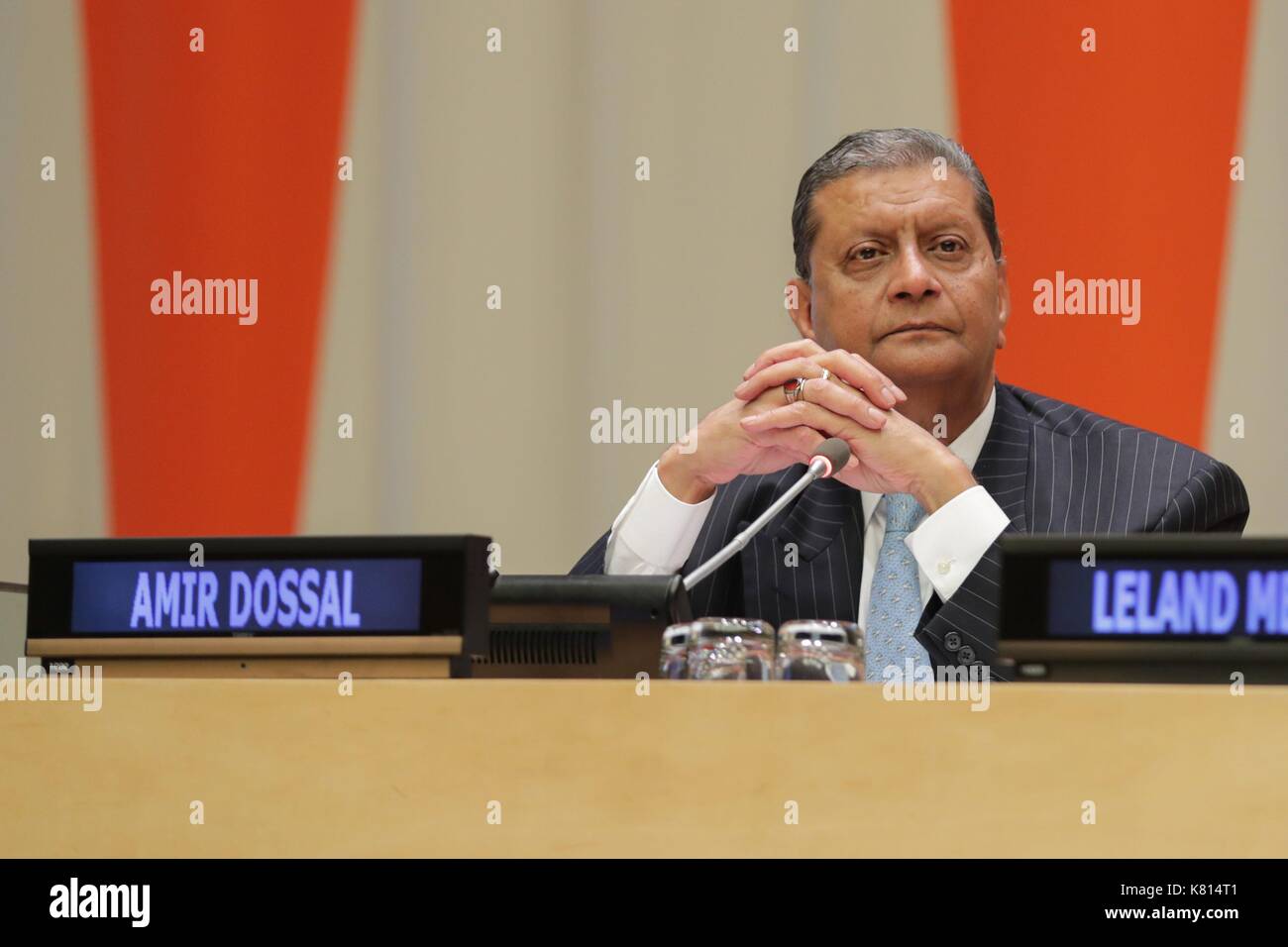 United Nations, New York, USA, September 13 2017 - Amir Dossal During ...
