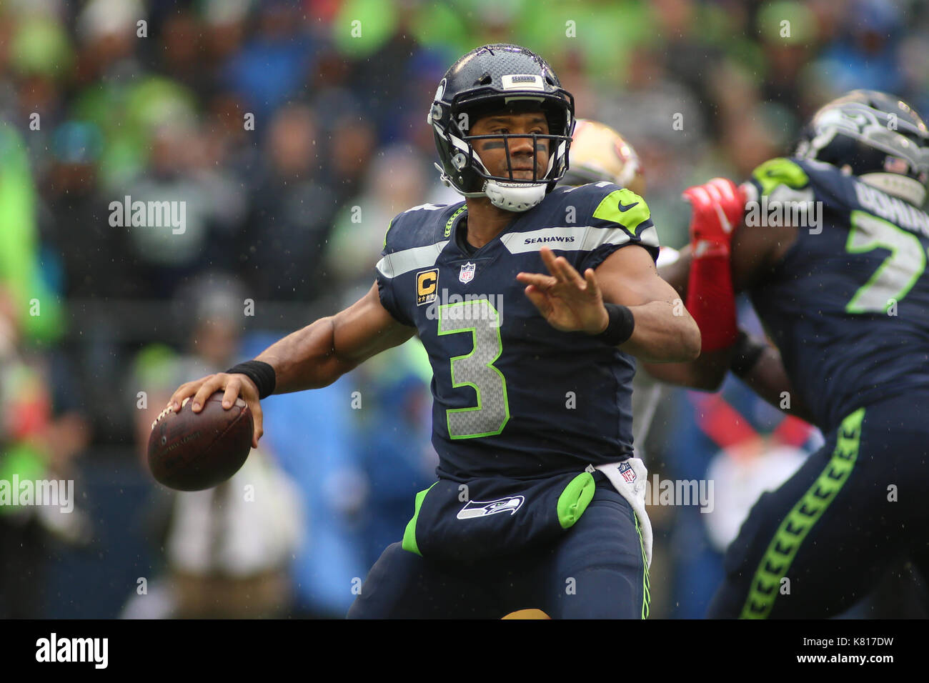 September 17, 2017: Seattle Seahawks quarterback Russel Wilson (3 ...