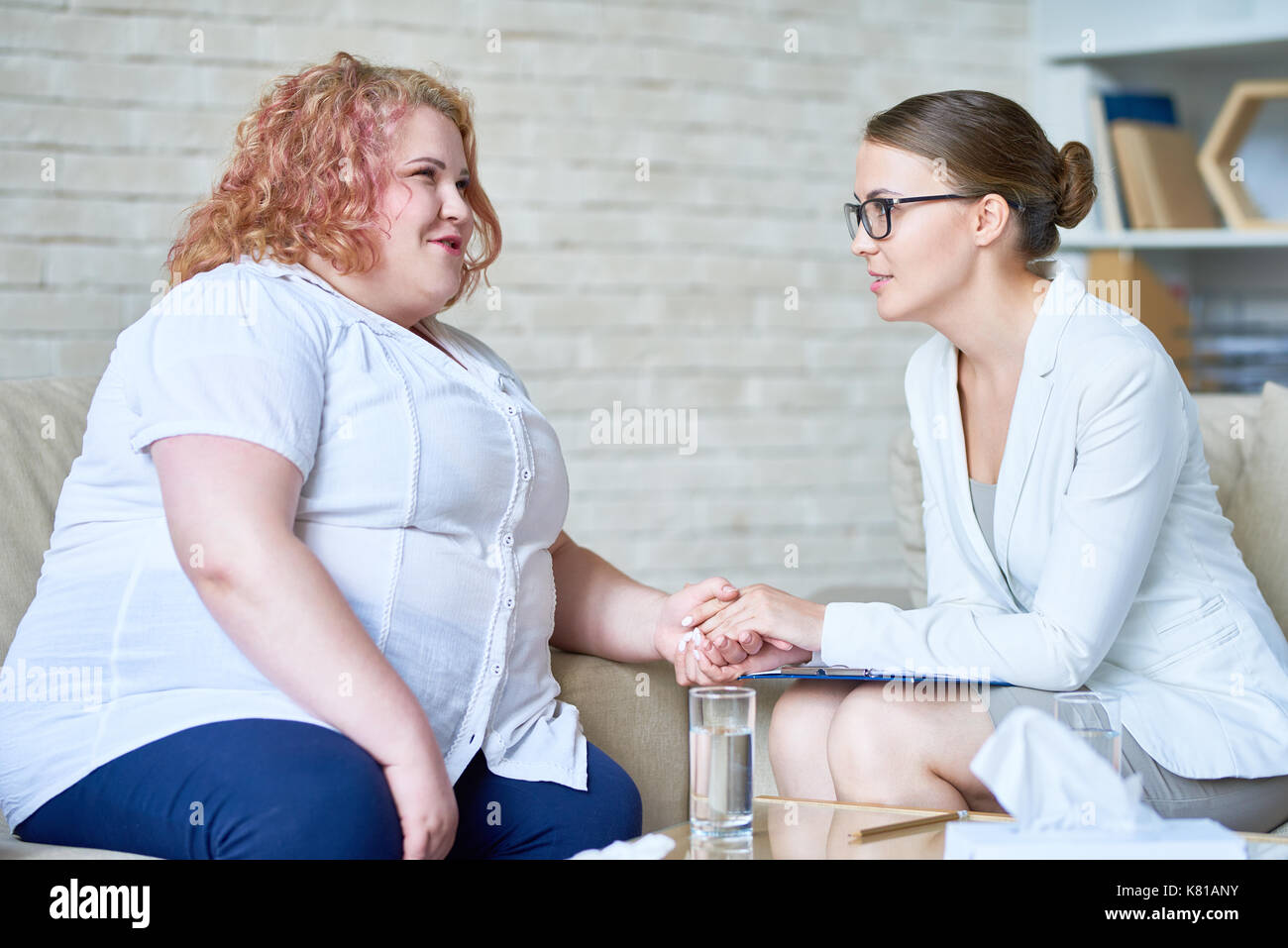Woman psychologist visit doctor hi-res stock photography and images - Alamy
