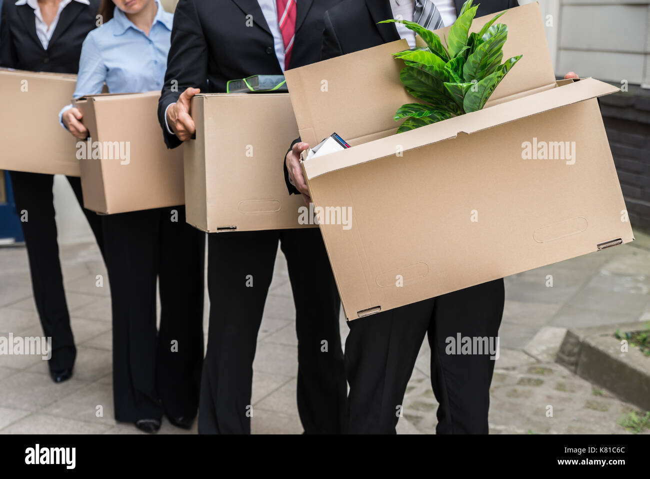 Office worker packing boxes hi-res stock photography and images - Alamy