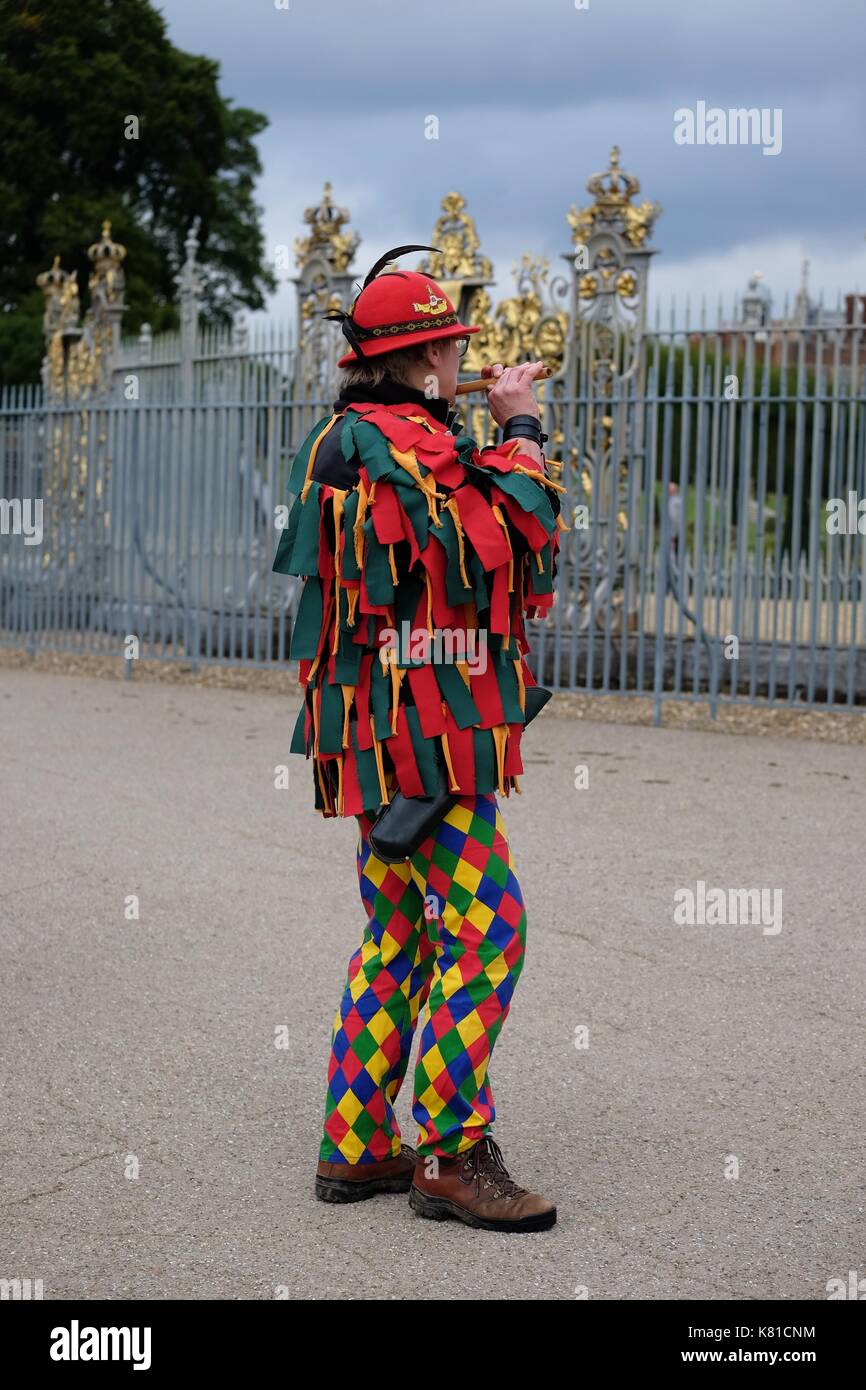 morris dancer and instrument Stock Photo - Alamy