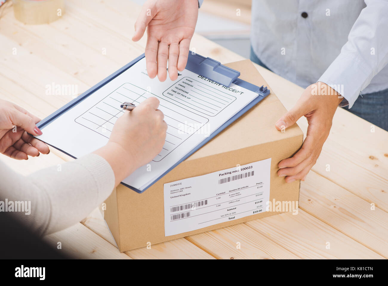 Receiving package hi-res stock photography and images - Alamy