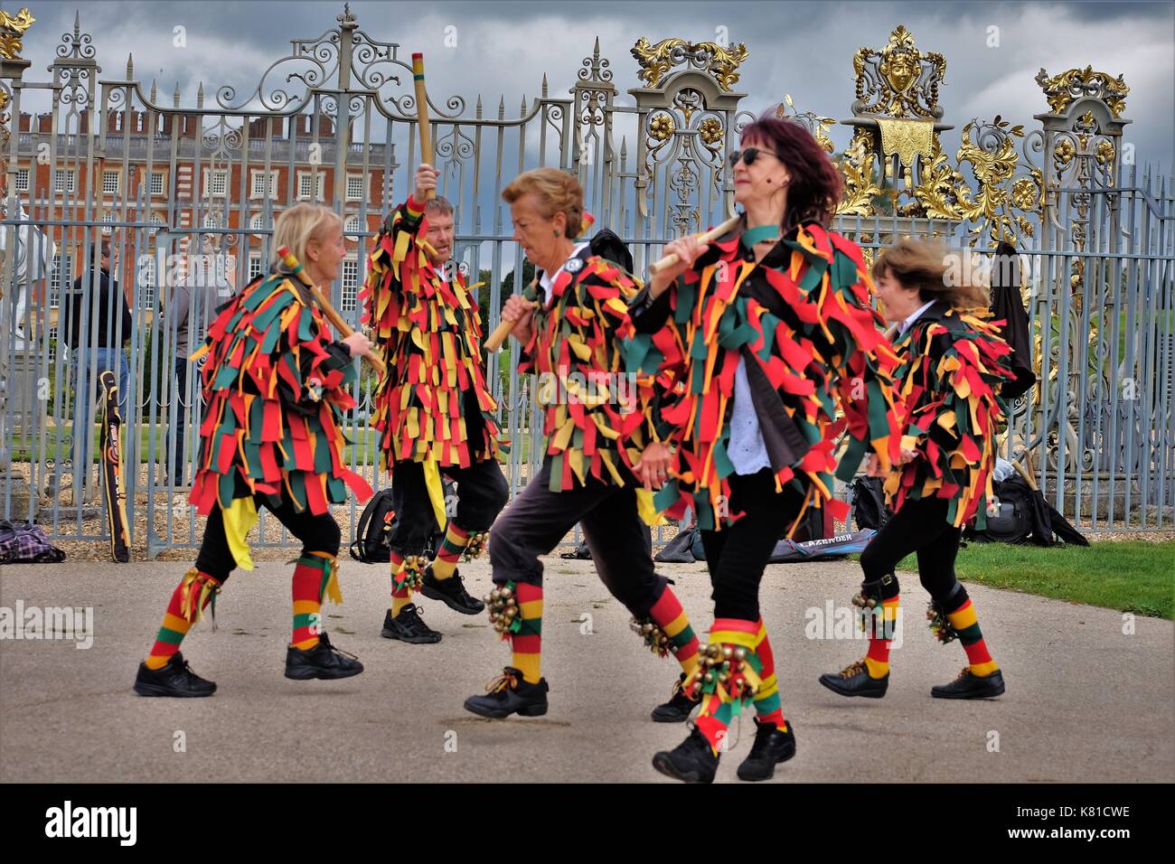 morris dancer and instrument Stock Photo - Alamy
