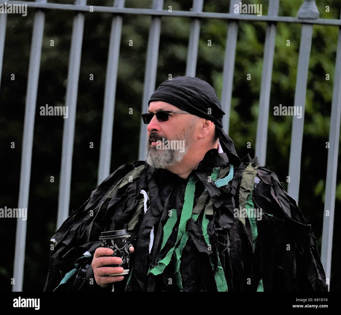 morris dancer and instrument Stock Photo - Alamy