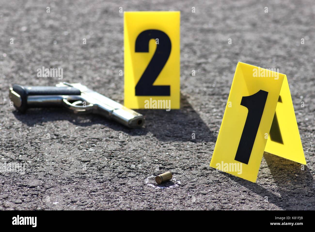 Firearm crime scene hi-res stock photography and images - Alamy