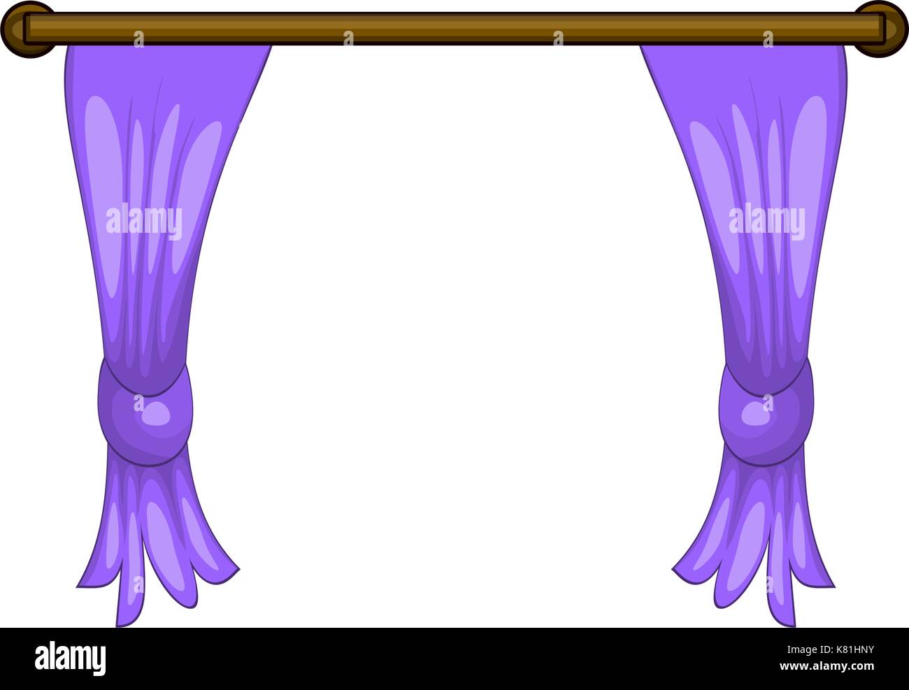 cartoon curtains vector symbol icon design. Beautiful illustration ...