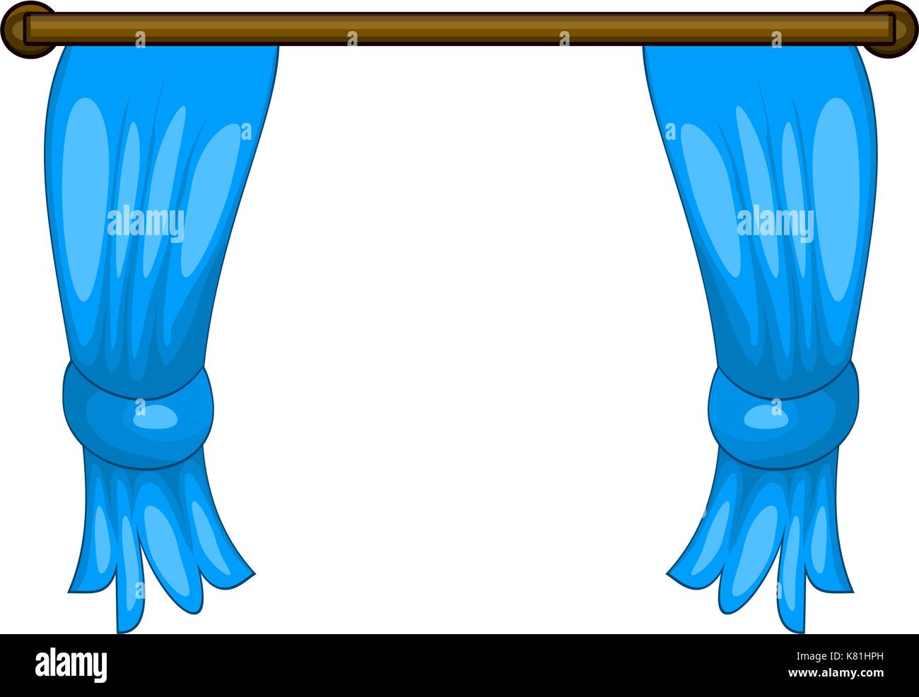 cartoon curtains vector symbol icon design. Beautiful illustration ...