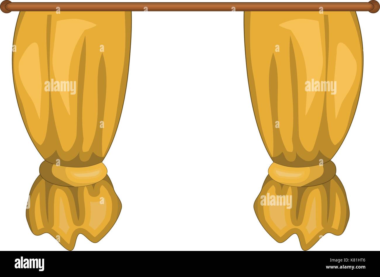 cartoon curtains vector symbol icon design. Beautiful illustration ...