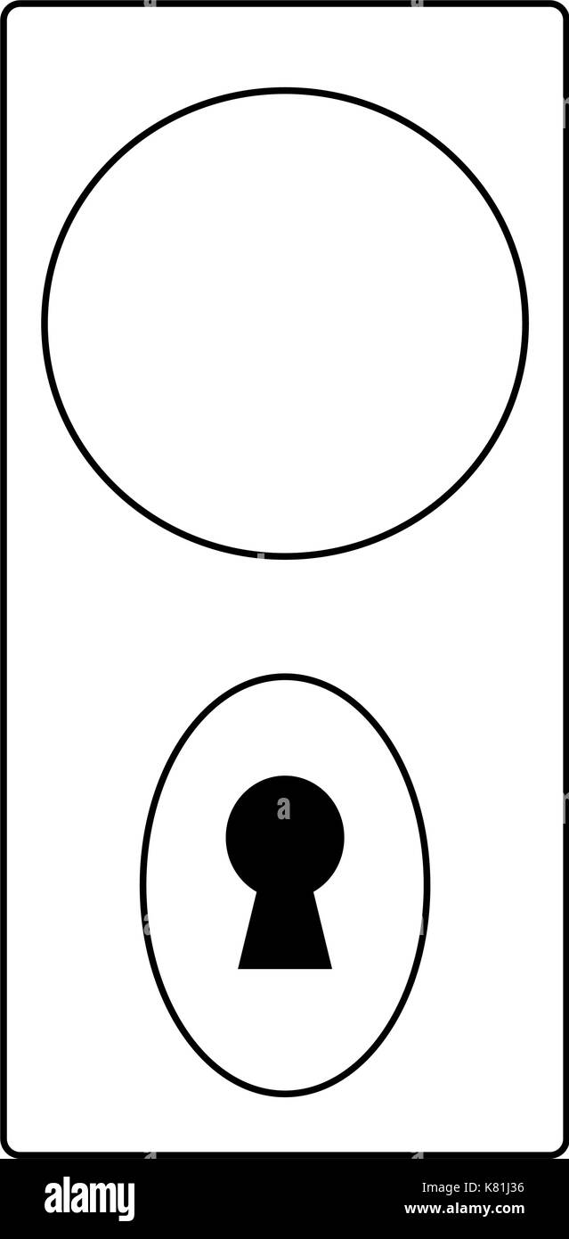 dooe knob, handle vector symbol icon design. Beautiful illustration ...