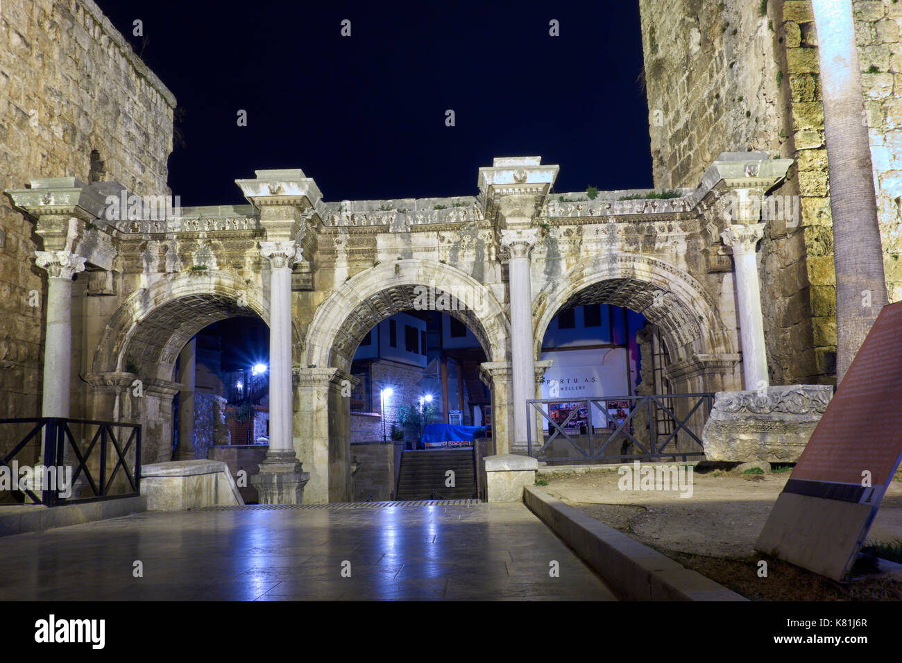 Hadrians Gate Antalya Antalya Turkey 19072021 Hadrian's Gate In The