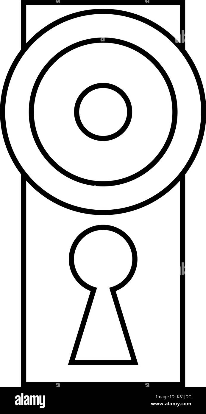 dooe knob, handle vector symbol icon design. Beautiful illustration ...