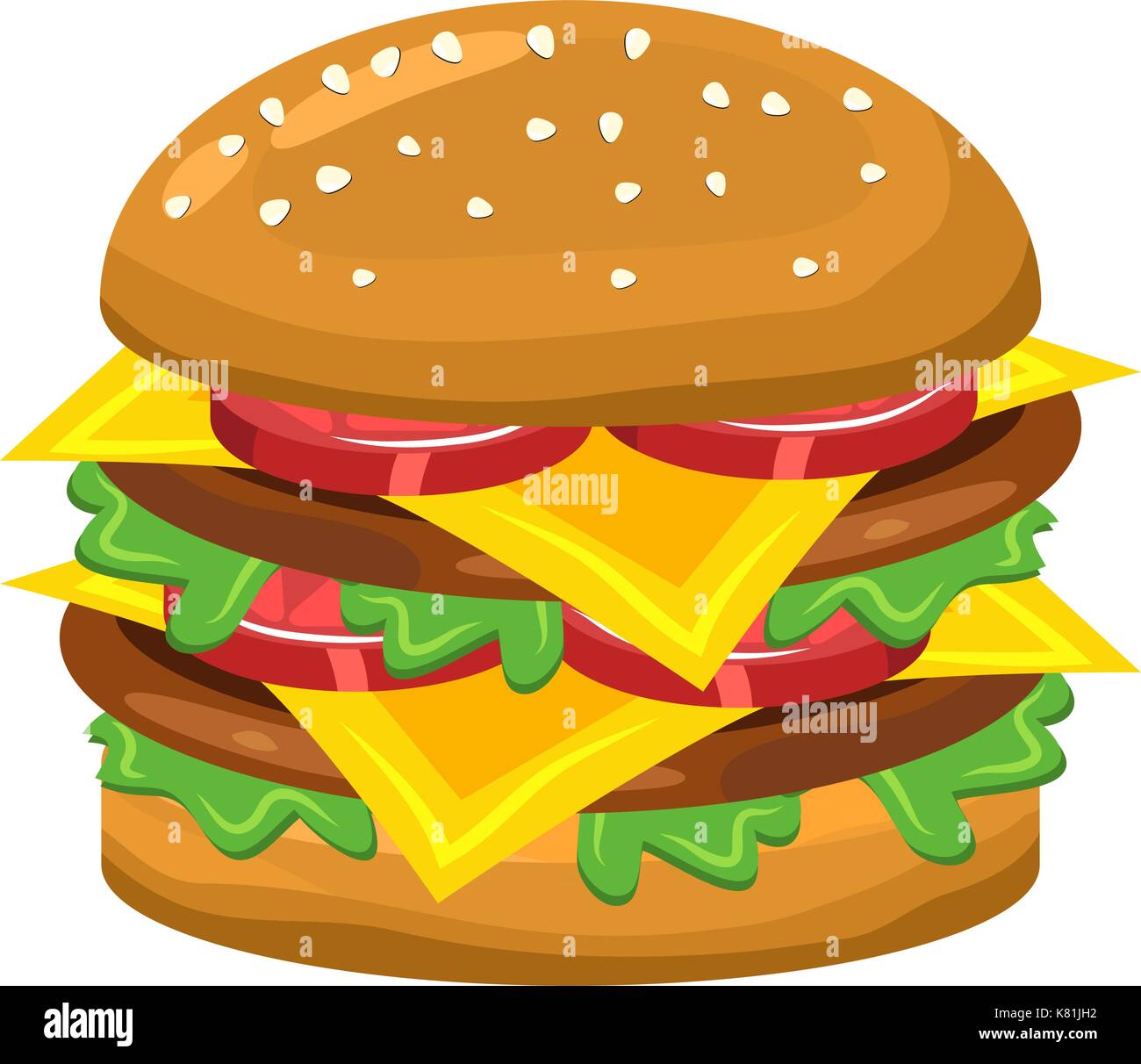 hamburger vector symbol icon design. Beautiful illustration isolated on ...