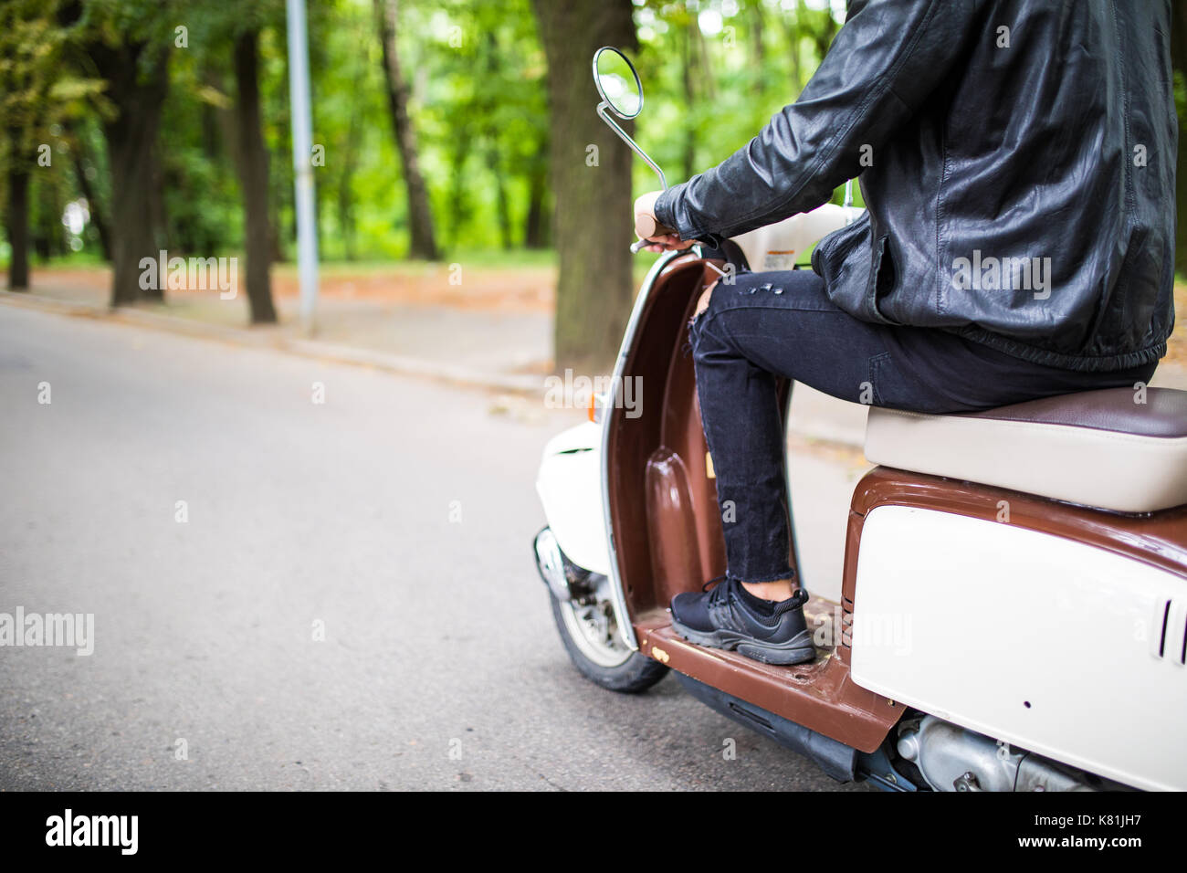 Motorbike motor scooter patrol hi-res stock photography and images - Alamy