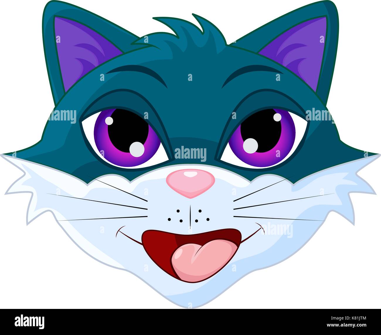 Cat head cartoon hi-res stock photography and images - Alamy