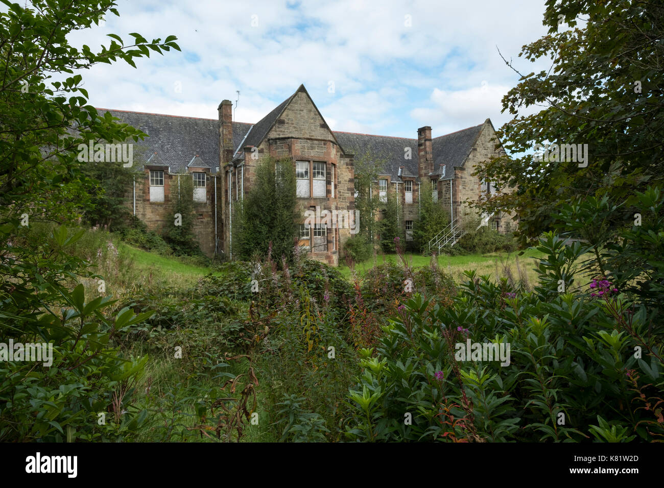 The grounds of the former Bangour Village hospital, Dechmont, West ...