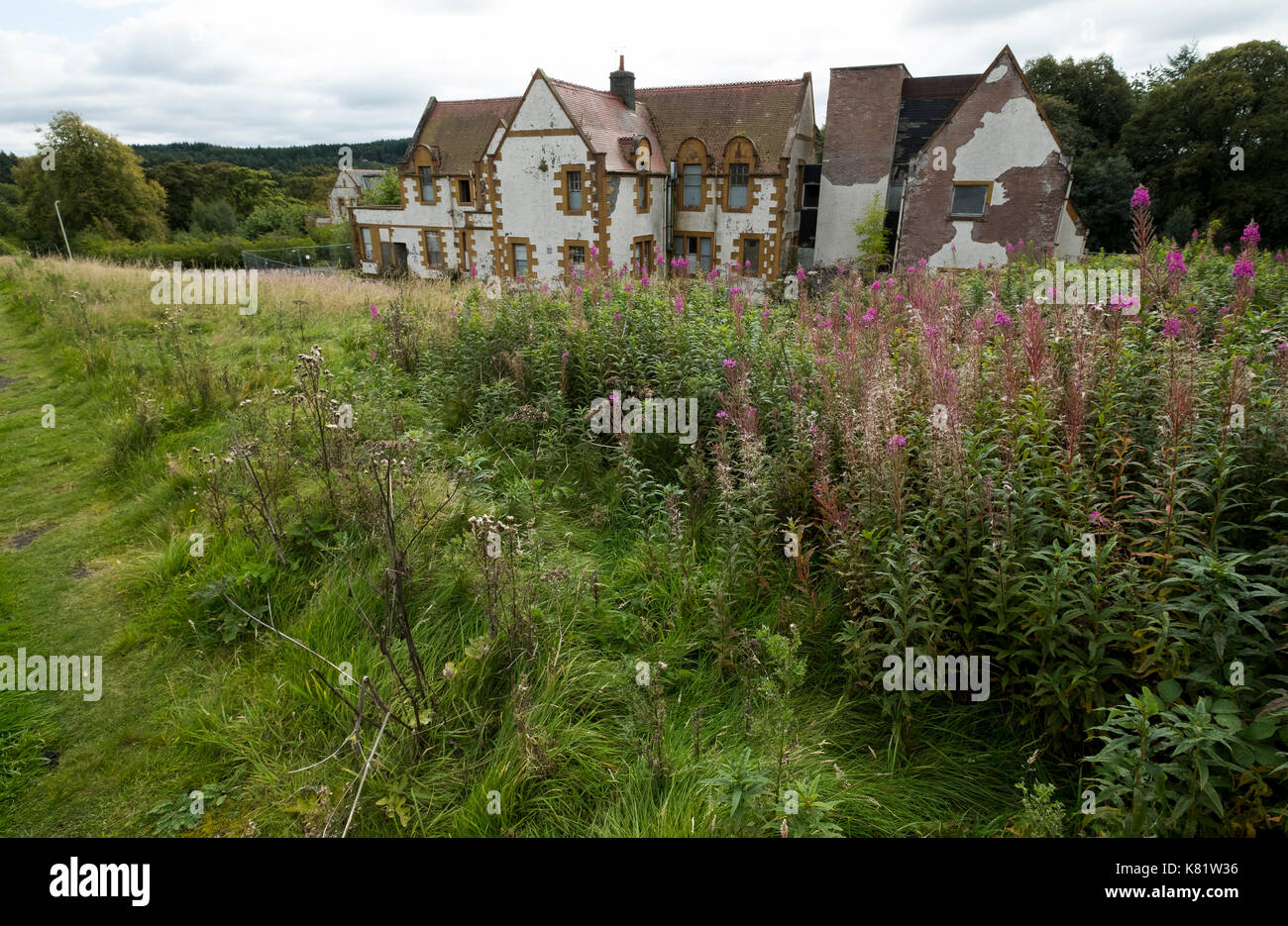 The grounds of the former Bangour Village hospital, Dechmont, West ...