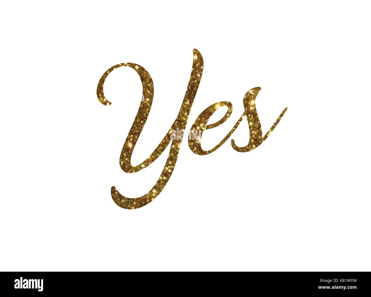 Word yes hi-res stock photography and images - Alamy