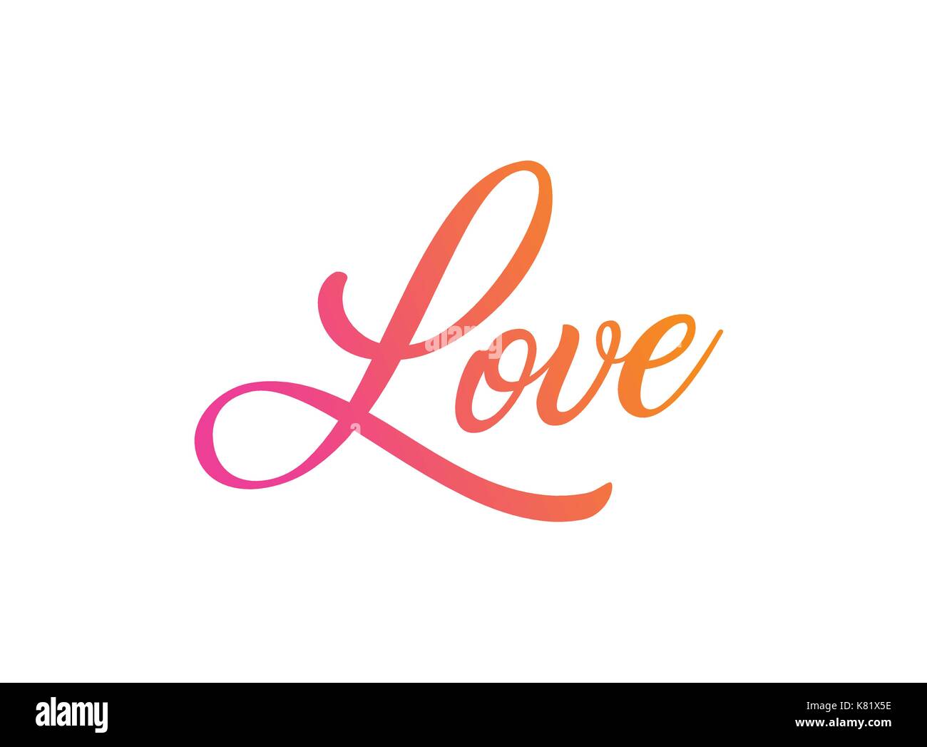 Love writing vector vectors hi-res stock photography and images - Alamy