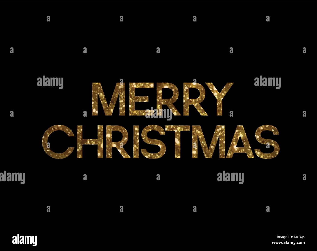 The golden glitter of isolated hand writing word Merry Christmas on ...