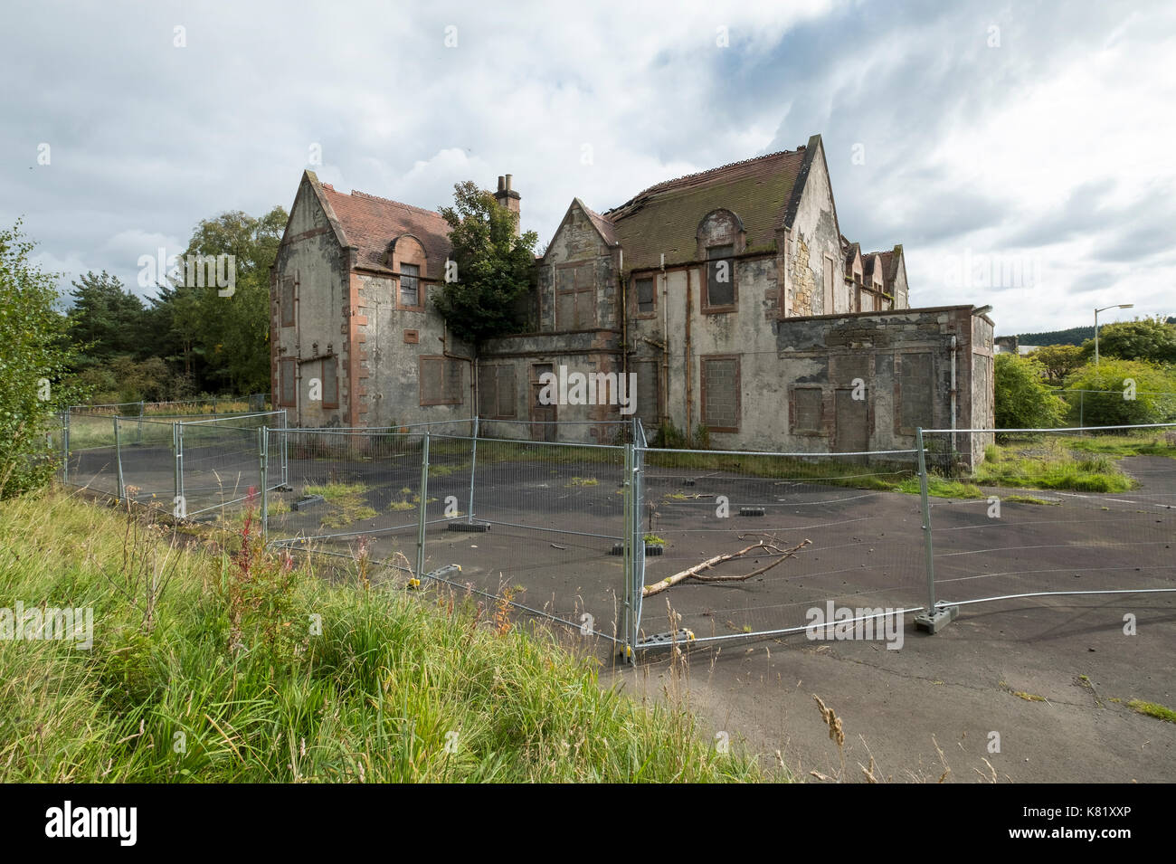 The grounds of the former Bangour Village hospital, Dechmont, West ...
